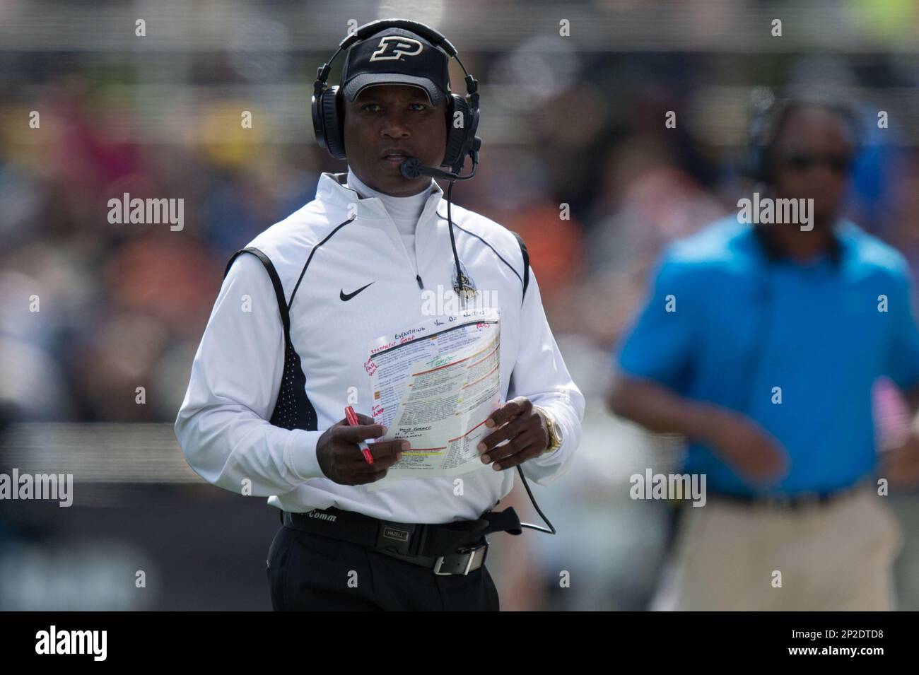 September 12, 2015: Purdue University head coach Darrell Hazell during ...