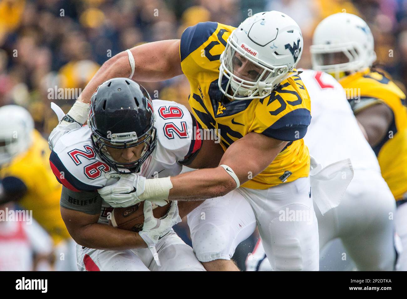 12 September 2015: West Virginia Mountaineers LB Nick Kwiatkoski (35 ...