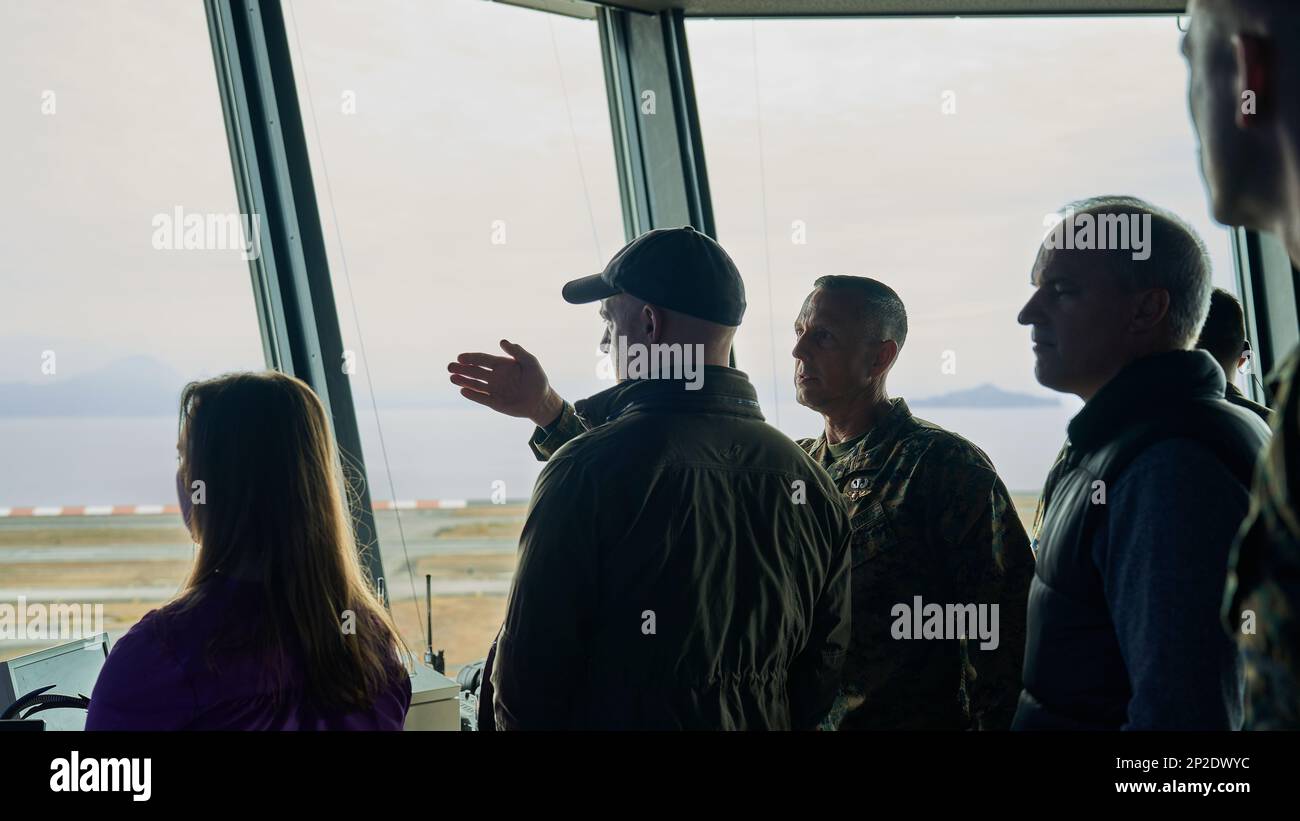 U.S. Marine Corps Brig. Gen. George Rowell IV, the 1st Marine Aircraft ...