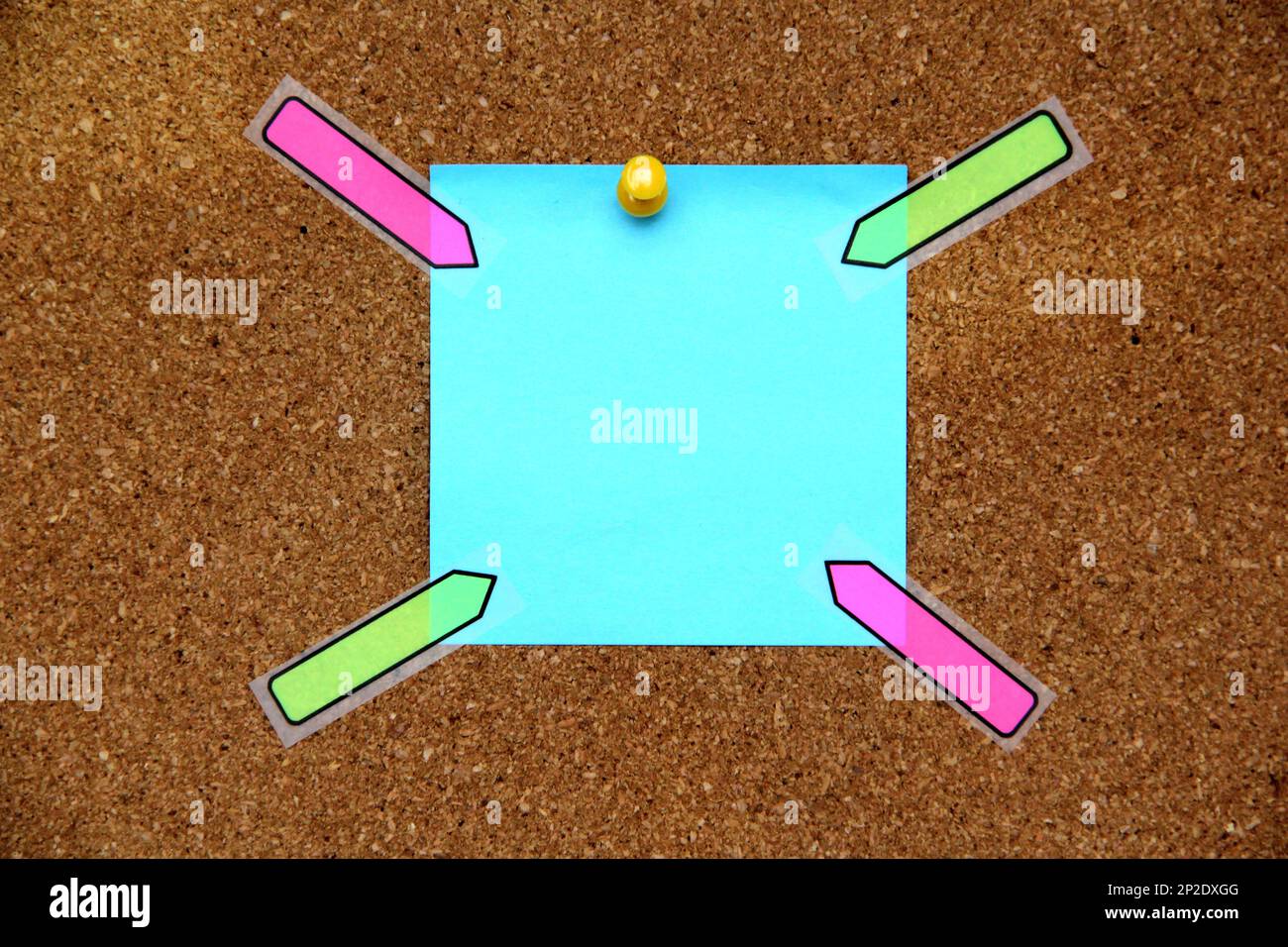 White and color notes for important messages, motivation and reminder ...