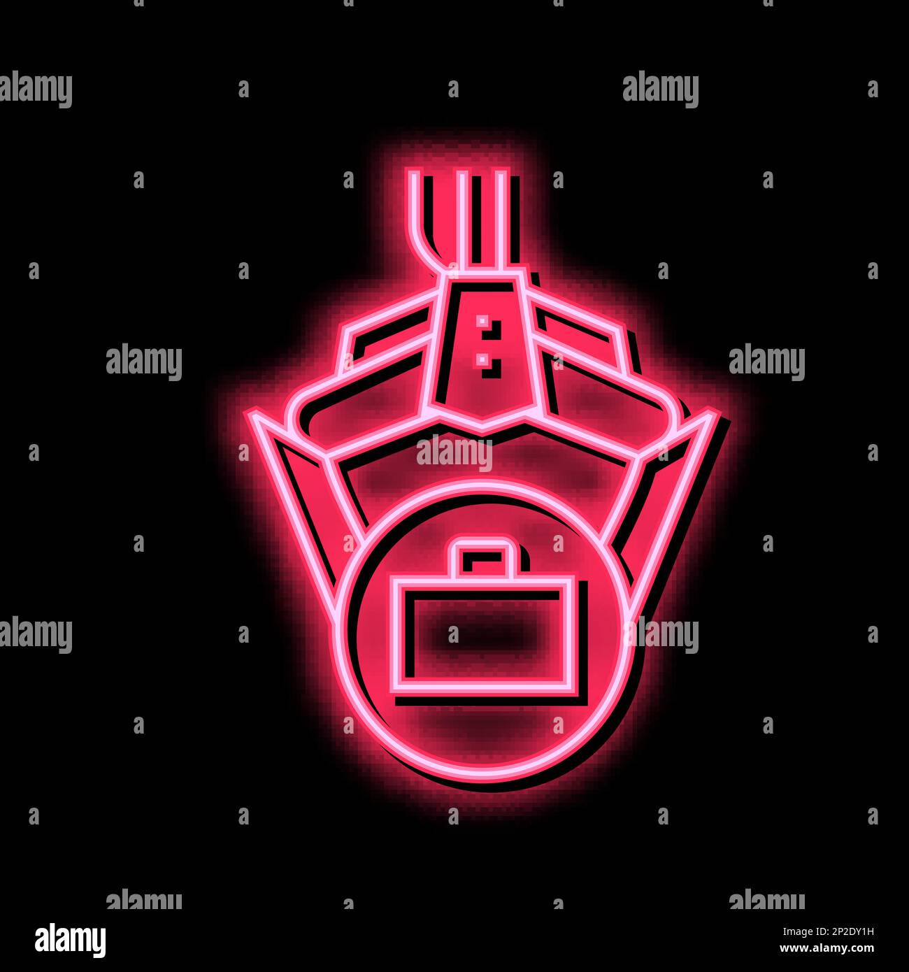 robot arm hold case color icon vector illustration Stock Vector Image ...