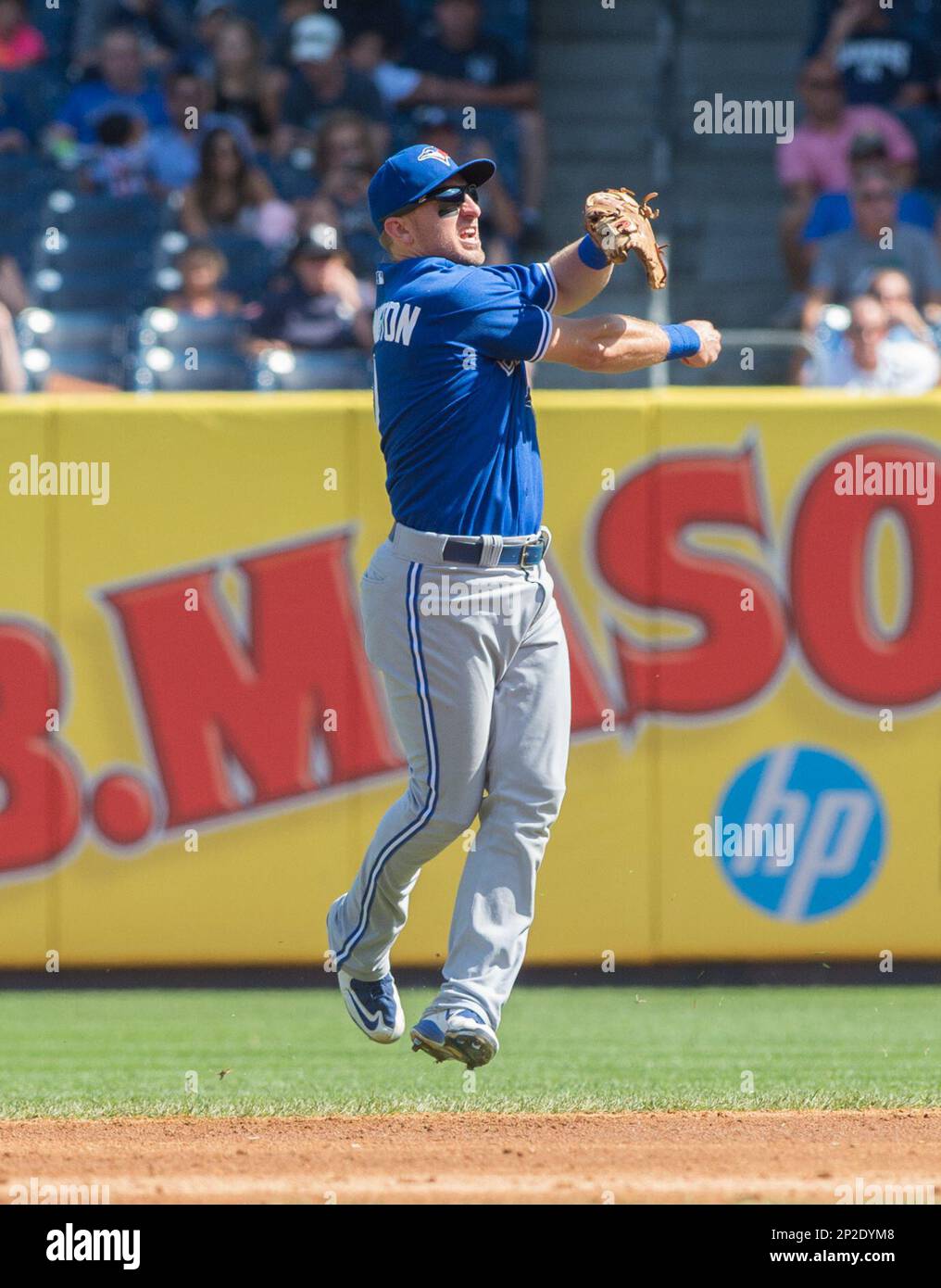 Sept. 13, 2015 - New York, NY, U.S. - Blue Jays' CLIFF PENNINGTON makes ...