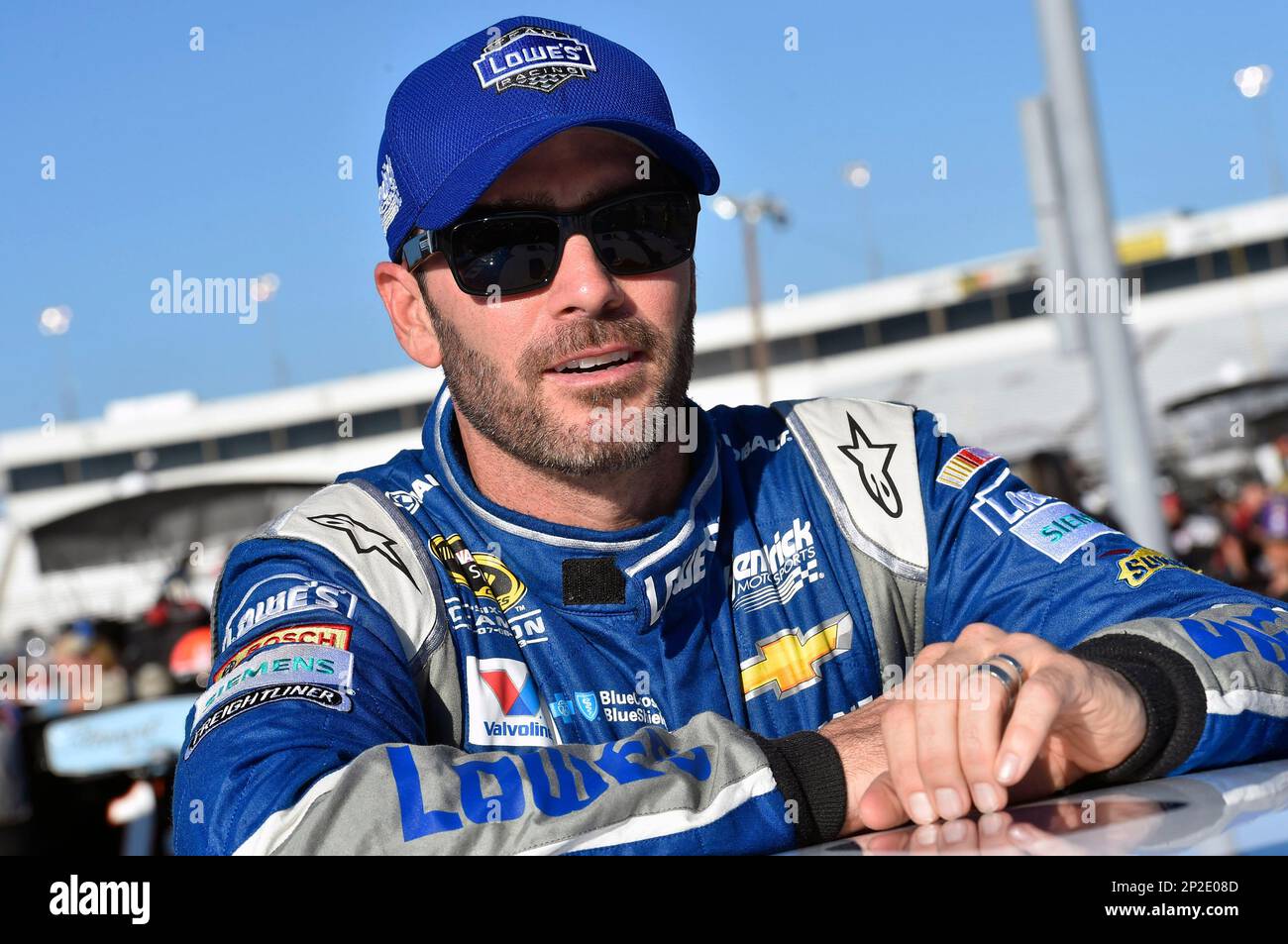 Jimmie Johnson during practice for the NASCAR Sprint Cup Series ...