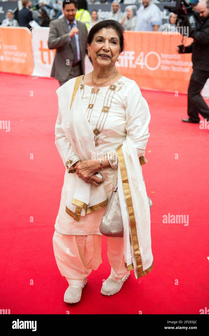 Balinder Johal poses for photos as she arrives on the red carpet at the ...