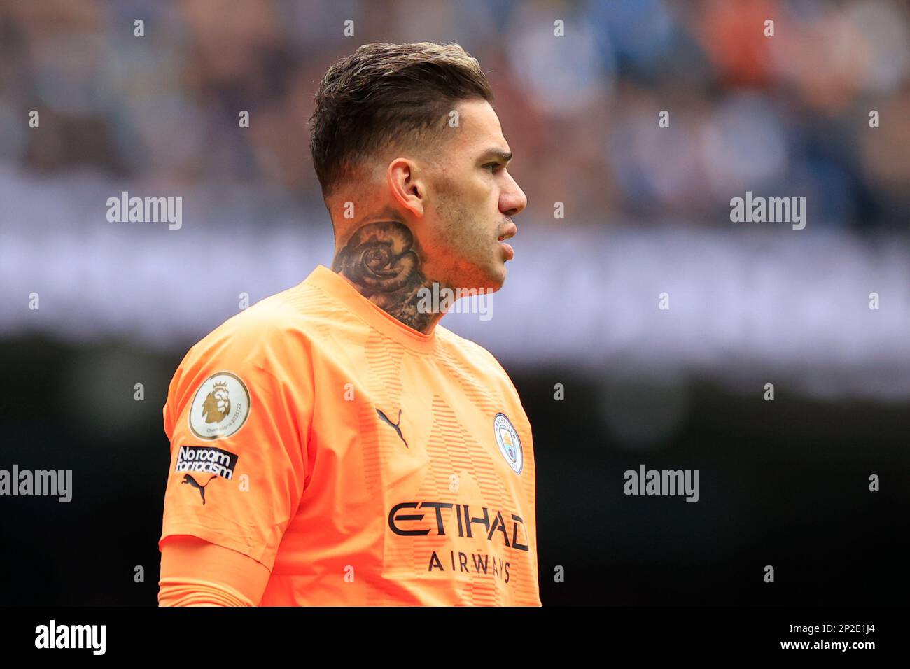 Ederson #31 of Manchester City during the Premier League match ...