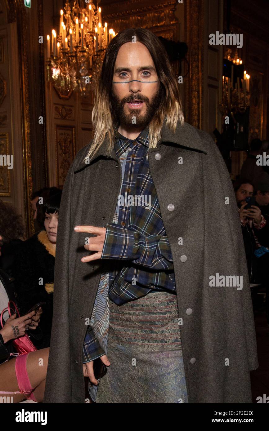 Jared Leto poses before the Vivienne Westwood Fall/Winter 2023-2024 ...