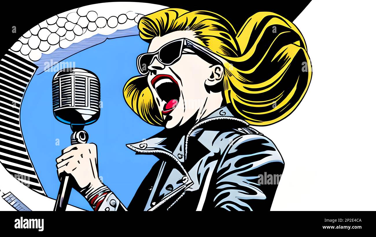 Female rock singer hi-res stock photography and images - Alamy