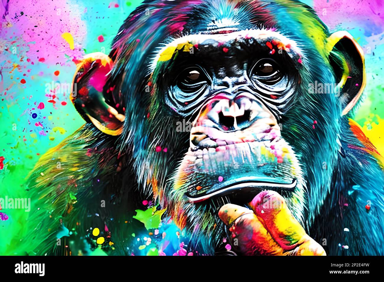 Graffiti monkey hi-res stock photography and images - Alamy