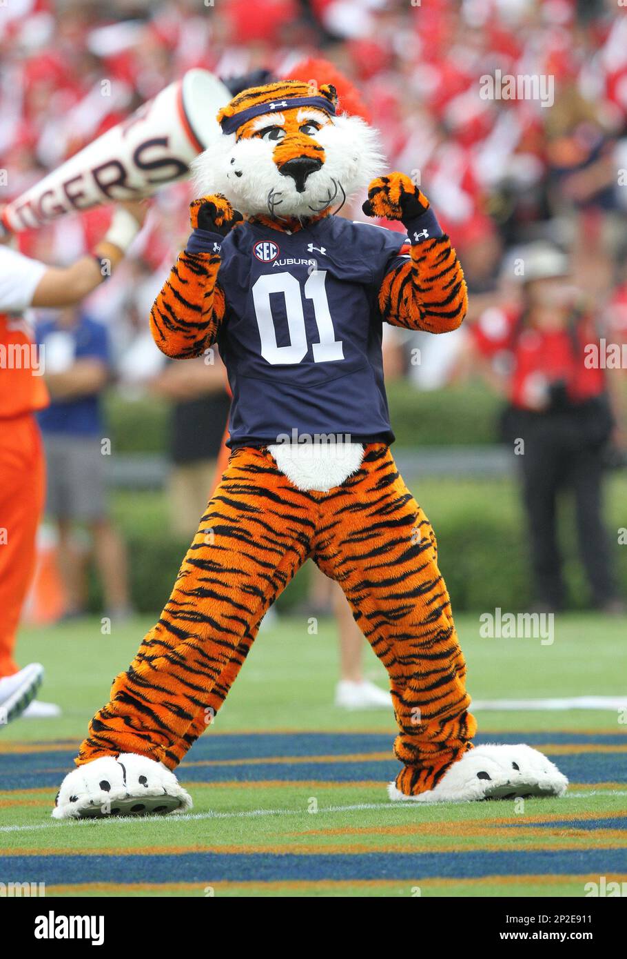 September 12, 2015: Aubie the Auburn Tigers mascot during the Auburn vs ...