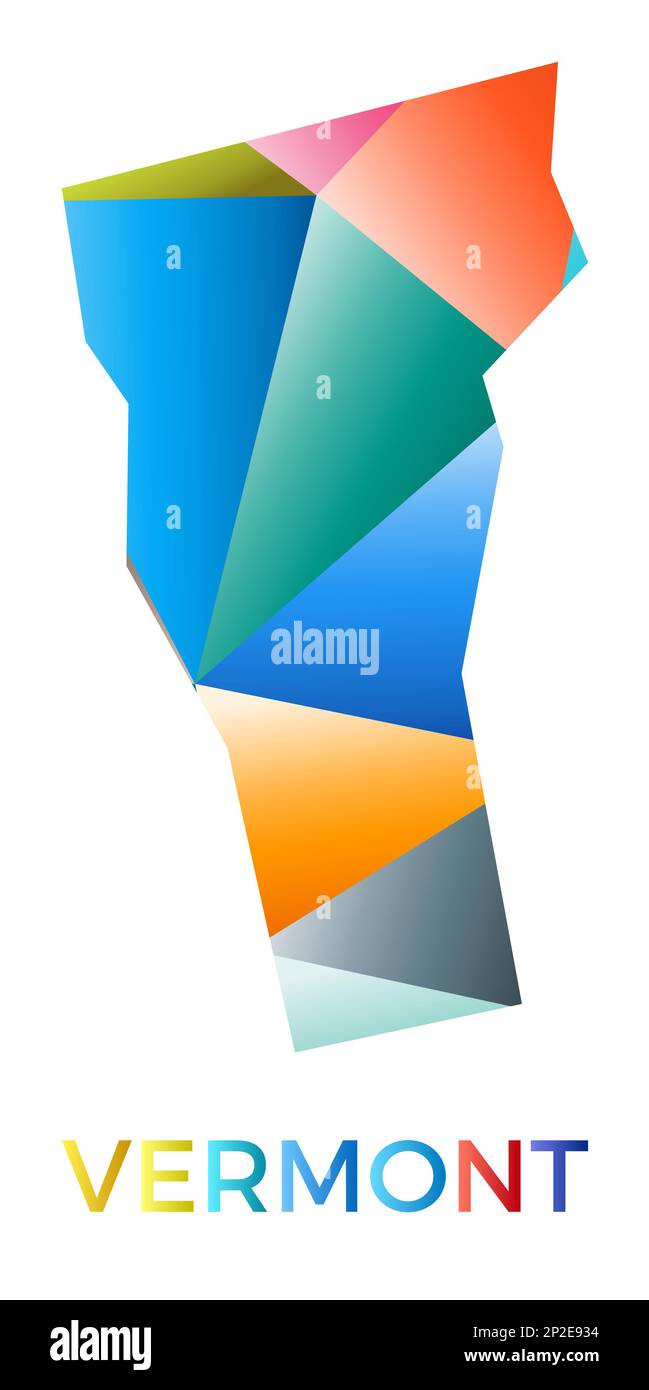 Vermont vector outline map Cut Out Stock Images & Pictures - Alamy