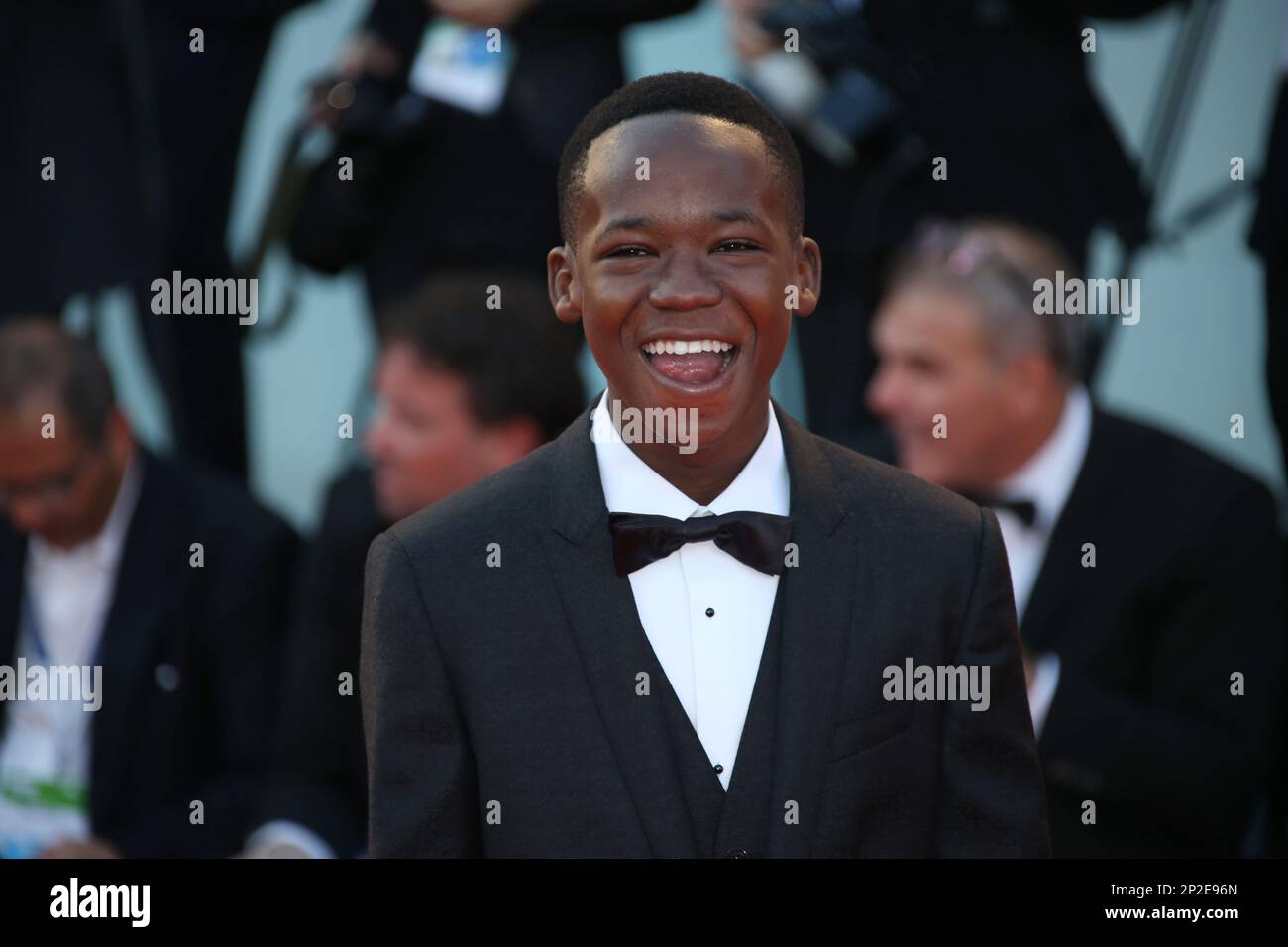 Abraham Attah poses for photographers upon arrival at the awards ...