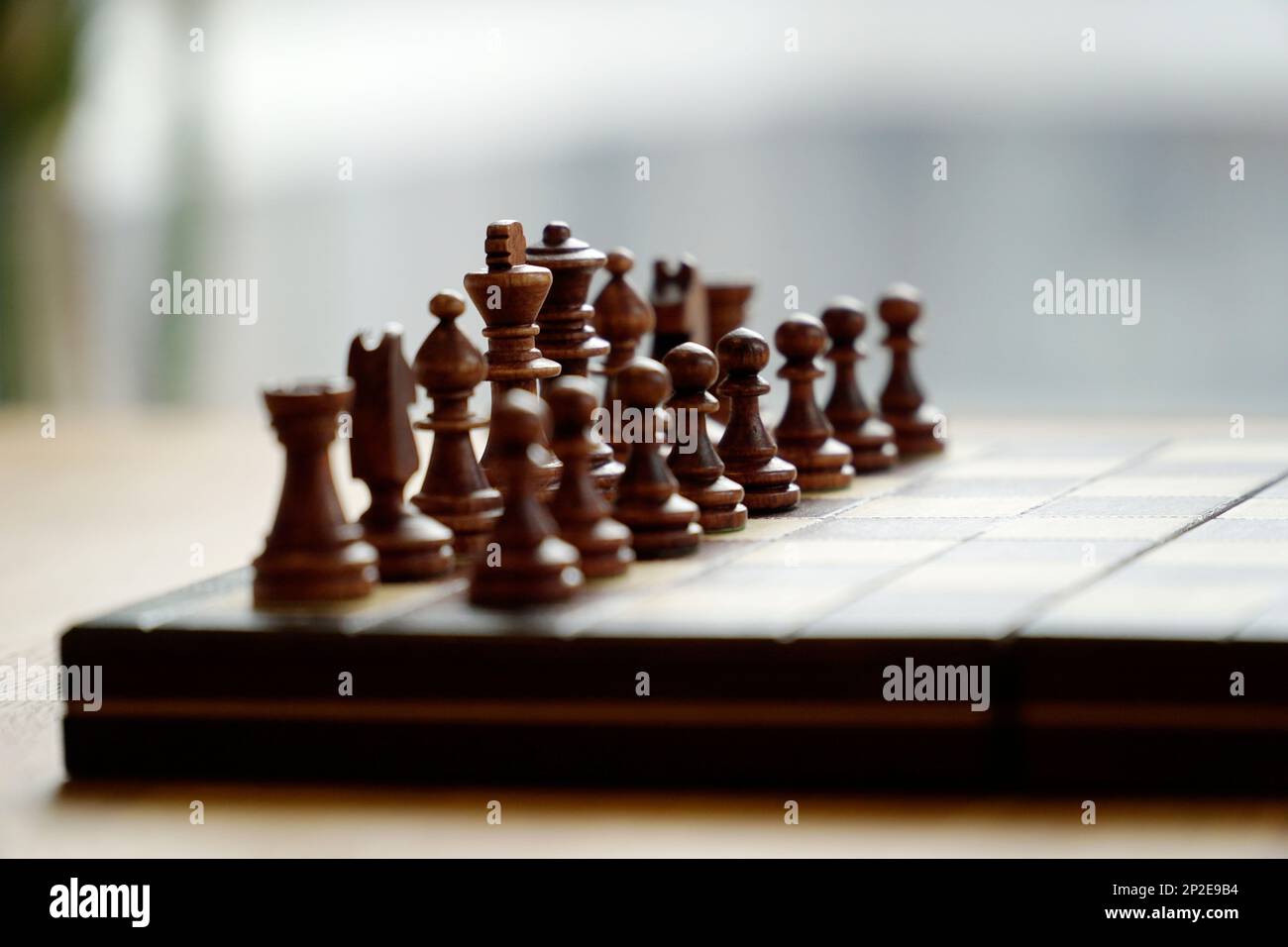 Wooden chess board side hi-res stock photography and images - Alamy