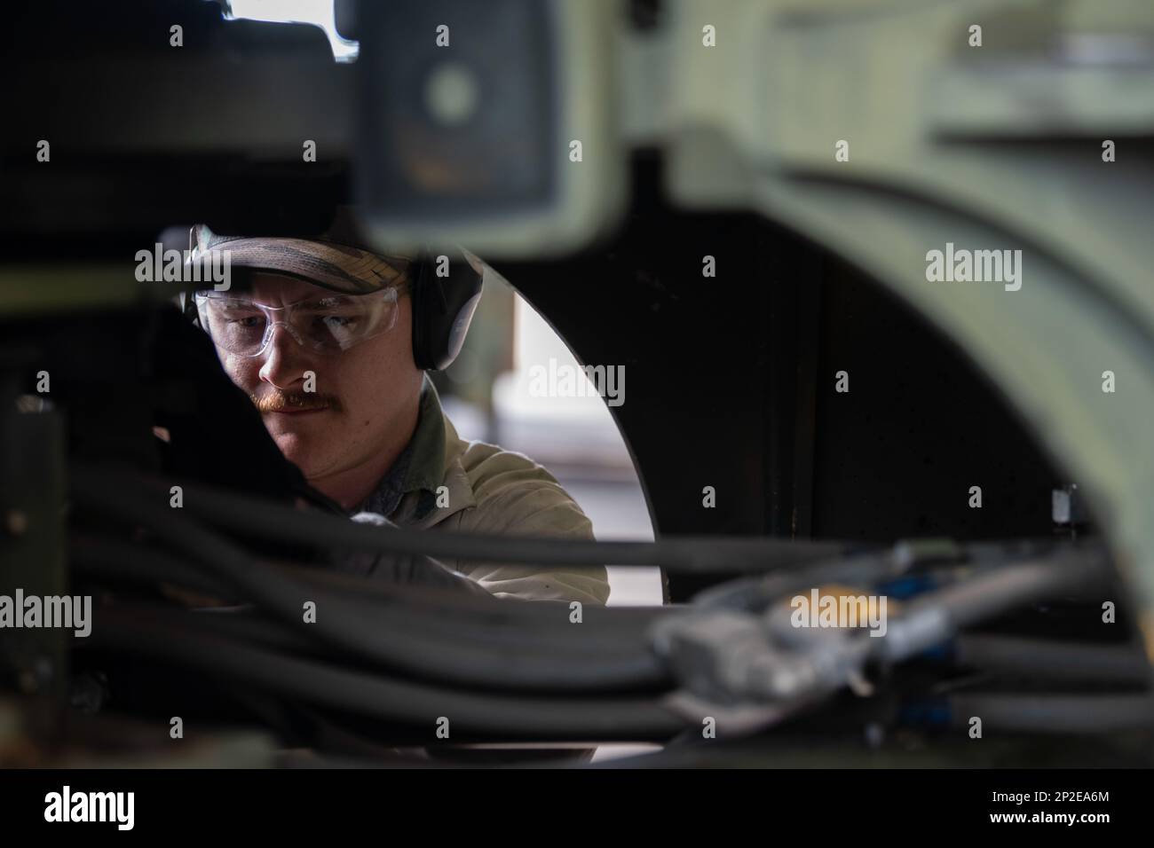 Scott Weaver, 23rd Logistics Readiness Squadron fire truck maintenance ...