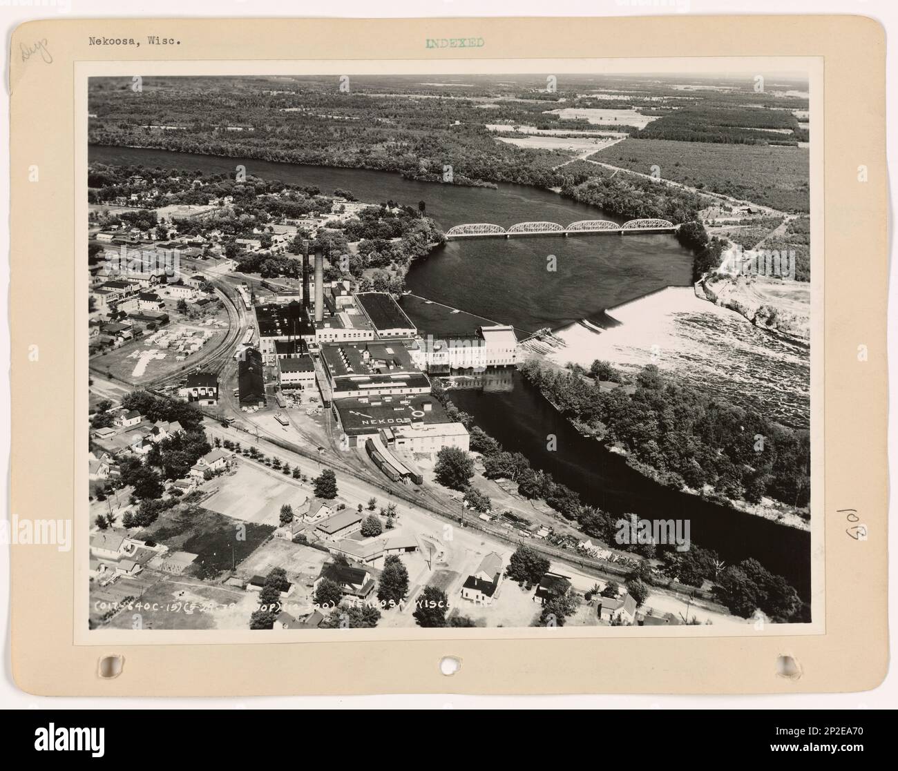 Wisconsin - Nekoosa through Racine, Aerial Photograph Stock Photo - Alamy