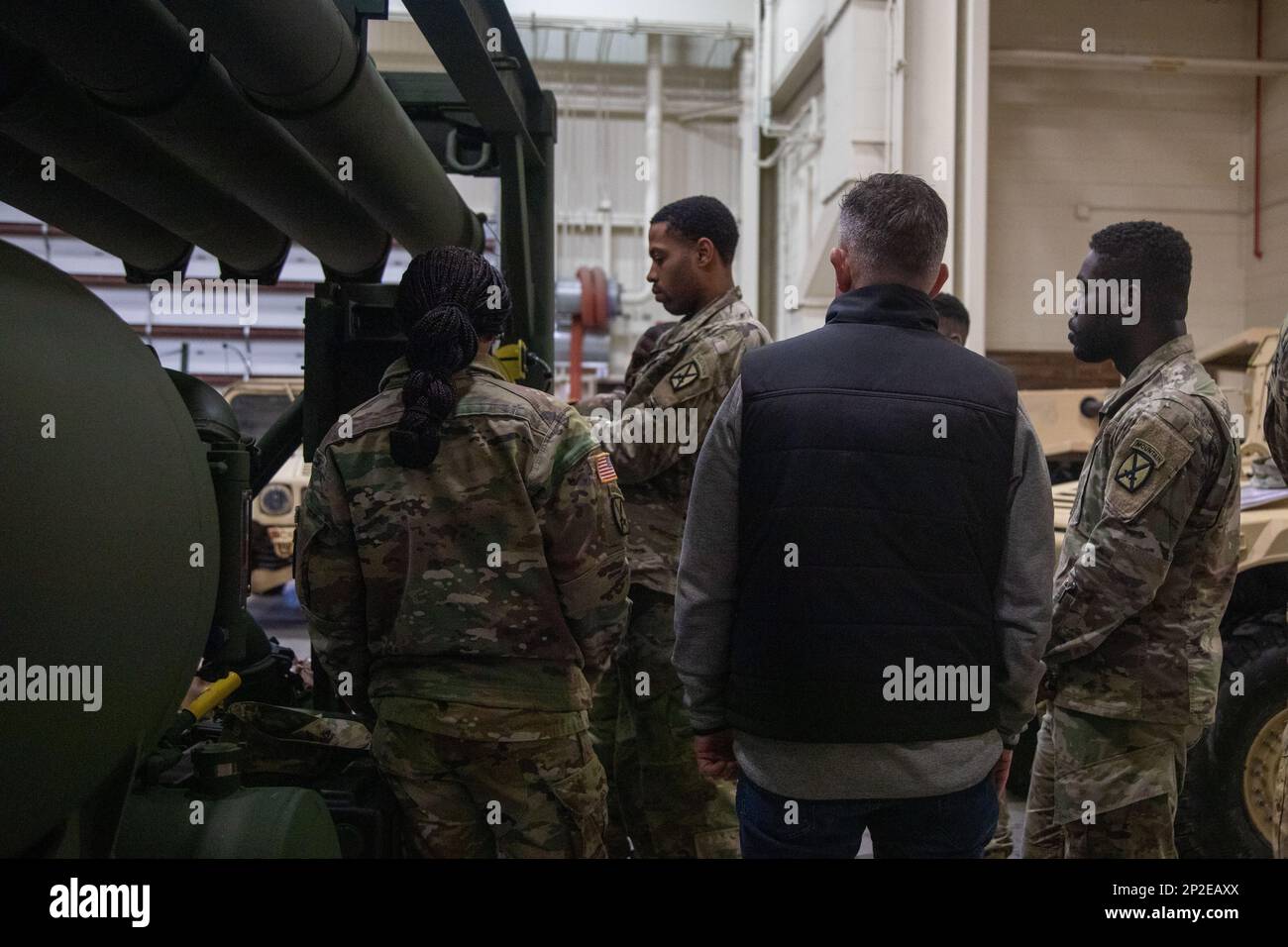 Soldiers assigned to Alpha Company, 548th Division Sustainment Support ...