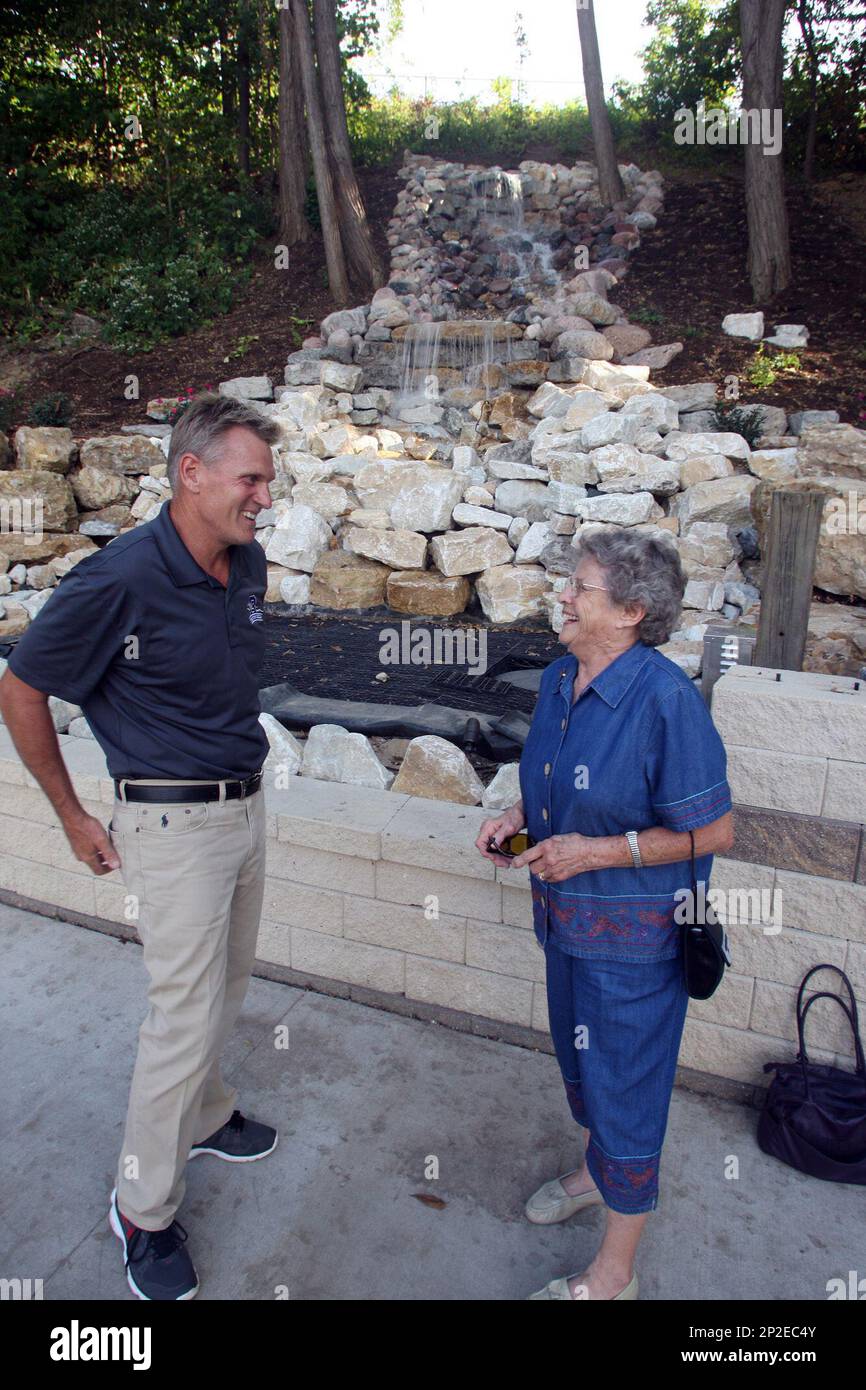 Rena Heckenberg, Burlington class of 1950, talks about the waterfall ...