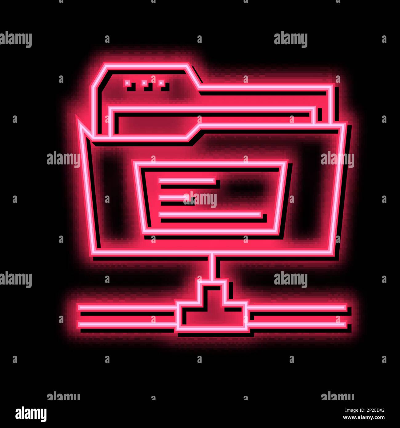 sftp folder color icon vector illustration sign Stock Vector Image ...