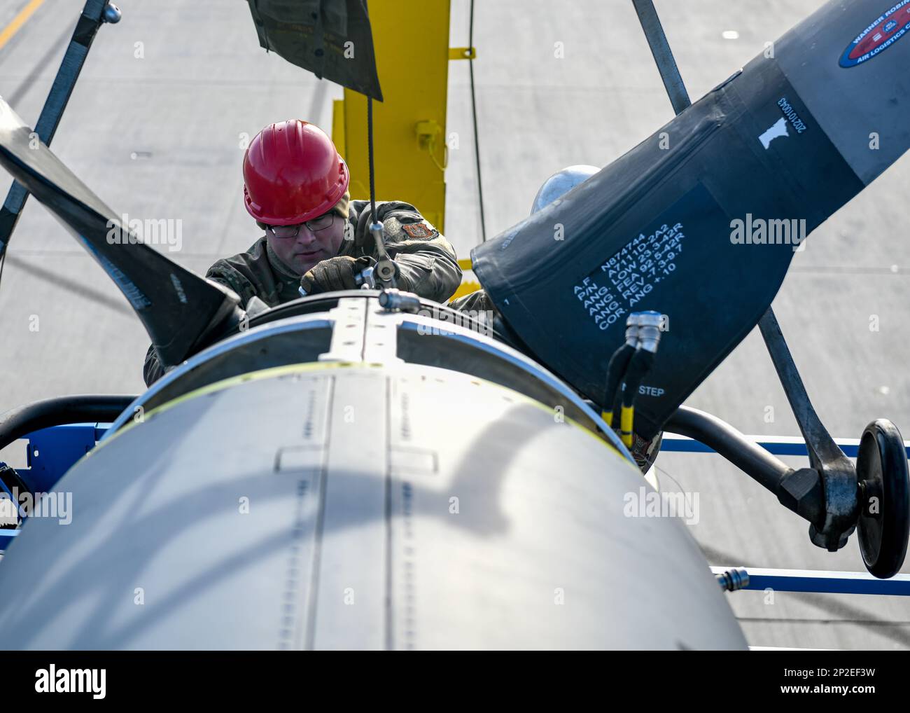 Tech. Sgt. William Wright, an aerospace propulsion technician with the ...