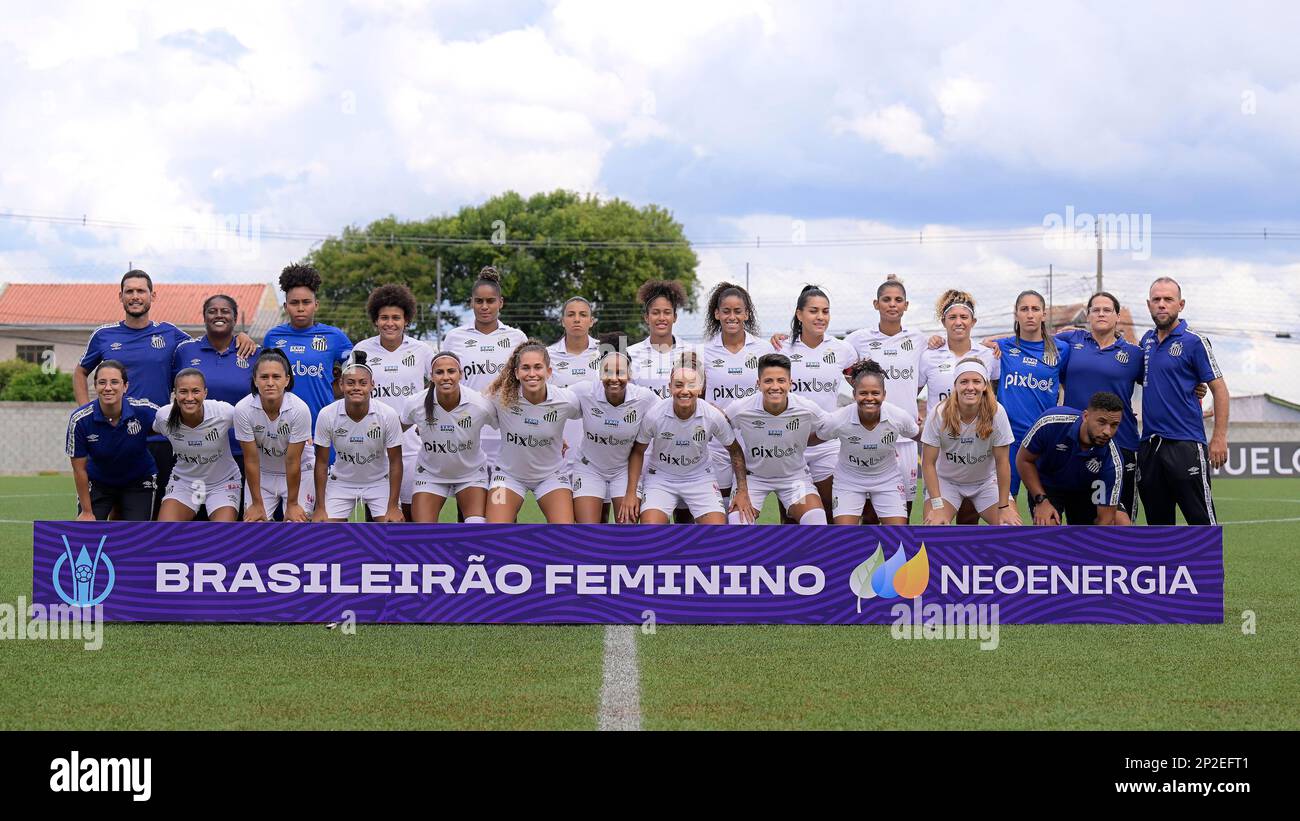 Curitiba, Brazil. 04th Mar, 2023. Santos team during Athletico and ...