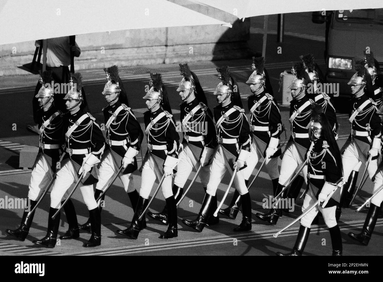 Archives 90ies: G7 summit, Preparing the arrival of the Heads of States ...