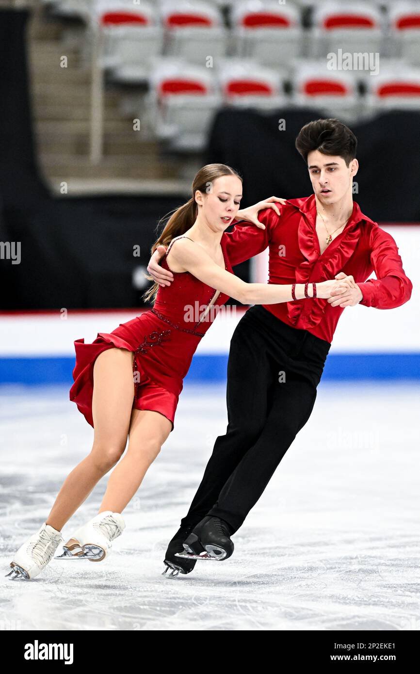 Noemi Maria TALI & Stefano FRASCA (ITA), during Junior Ice Dance Rhythm ...