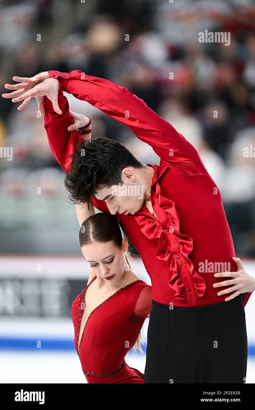 Noemi Maria TALI & Stefano FRASCA (ITA), during Junior Ice Dance Rhythm ...