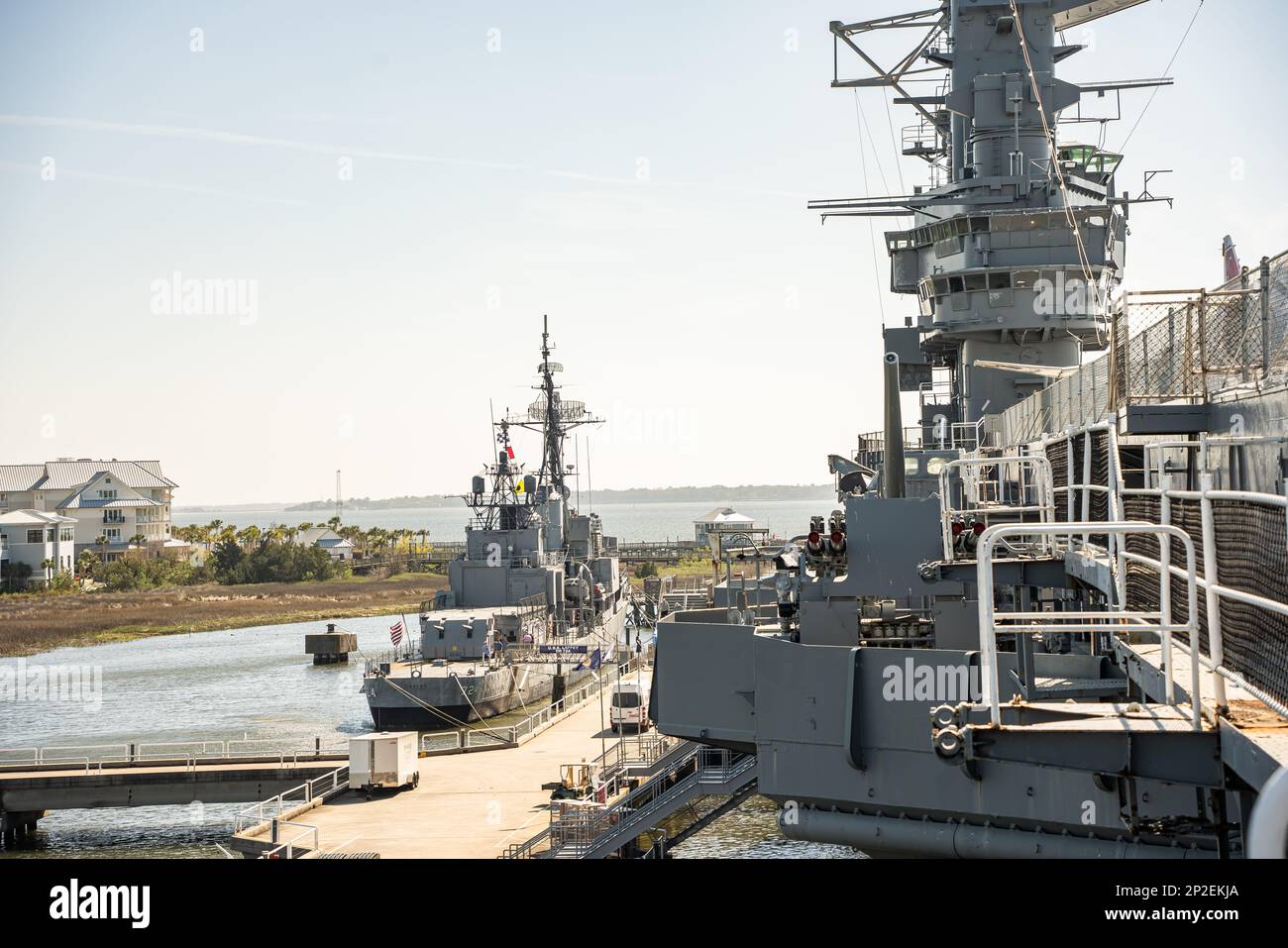 Charleston, South Carolina, USA - February 28, 2023: USS Yorktown CV-10 ...
