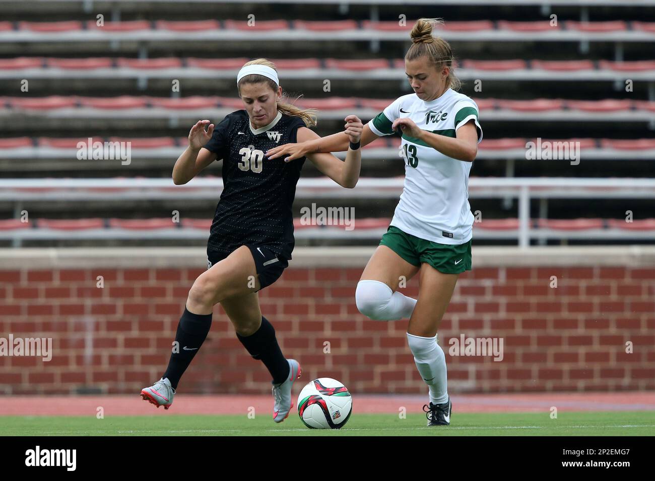 04 September 2015: Wake Forest's Sarah Medina (30) and William & Mary's ...