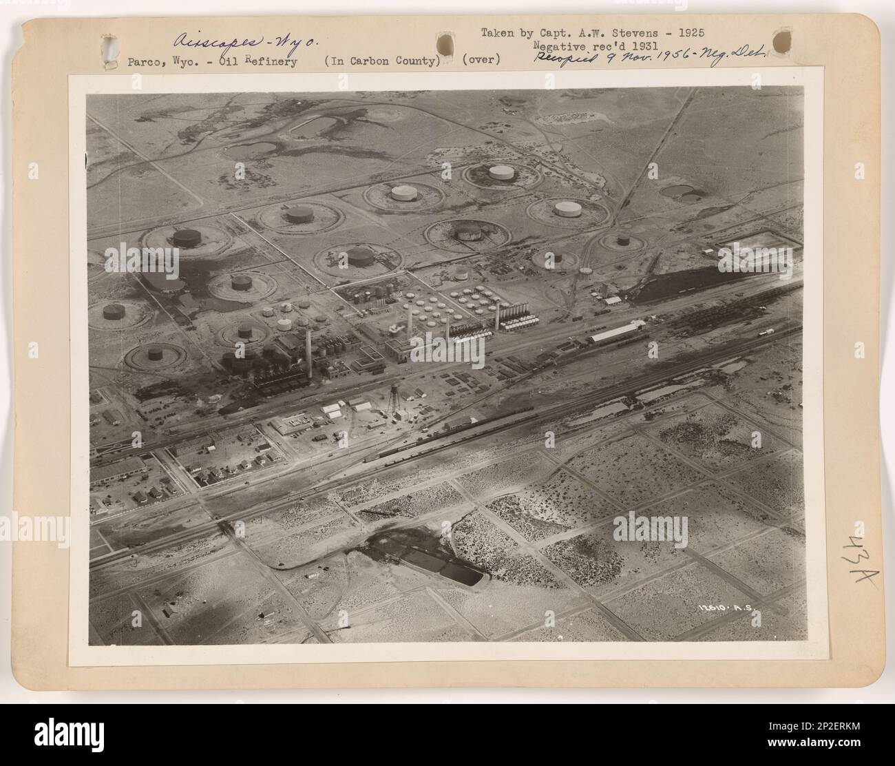 Wyoming - Midwest through Riverton, Aerial Photograph Stock Photo - Alamy