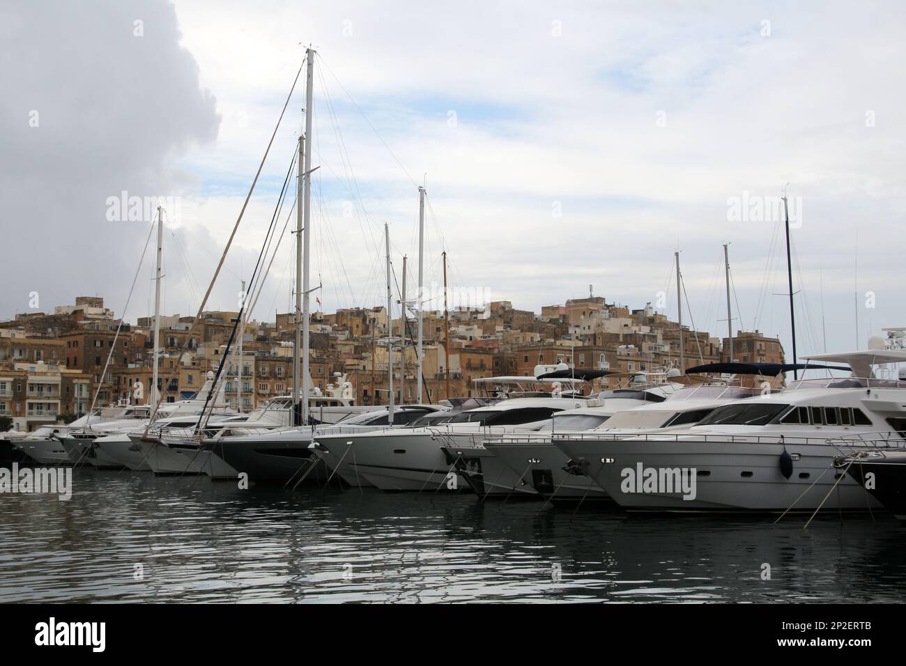 View of the port of Valletta, Malta Stock Photo - Alamy