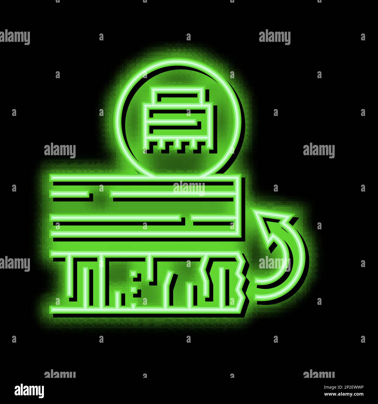 chamfering mirror neon glow icon illustration Stock Vector Image & Art ...