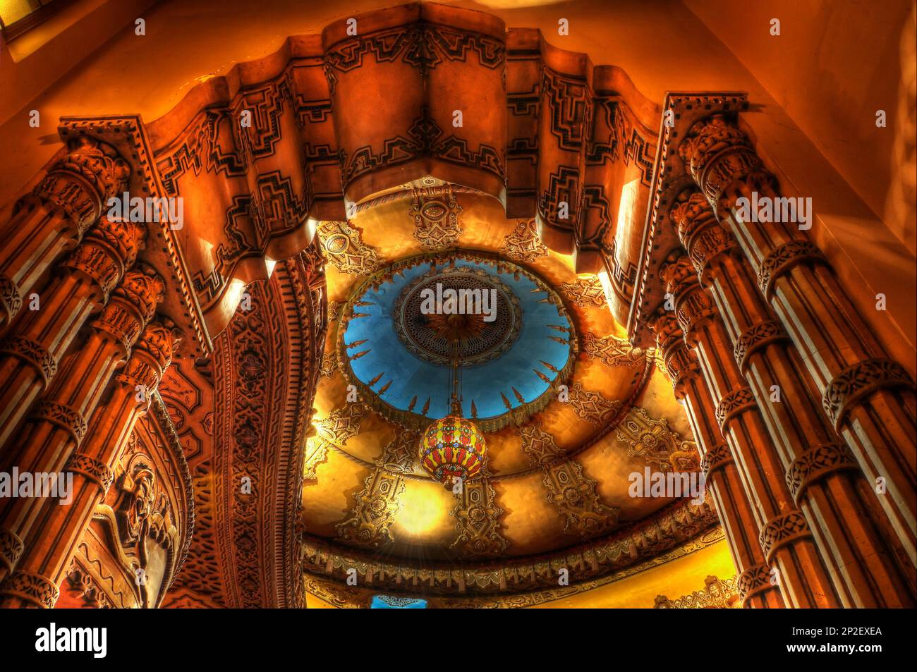An interior shot of the Fox Theatre featuring high ceilings, creating a ...