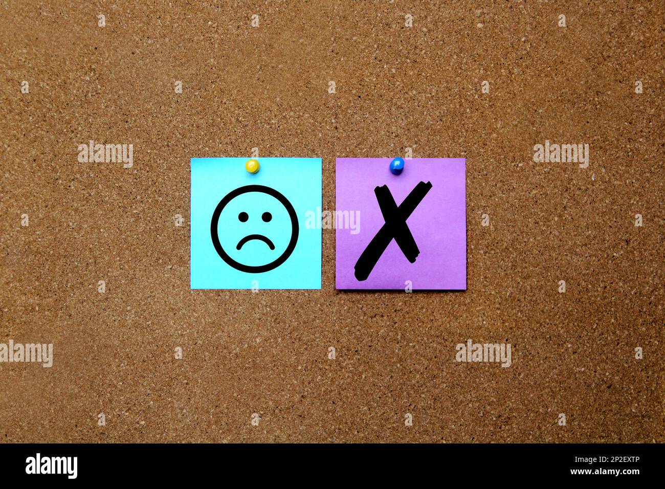 Multicolored notes with important message, motivation and reminders on ...