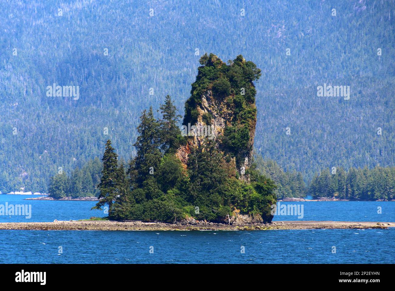 Alaska-New Eddystone Rock Misty Fjords National Monument Park Stock ...