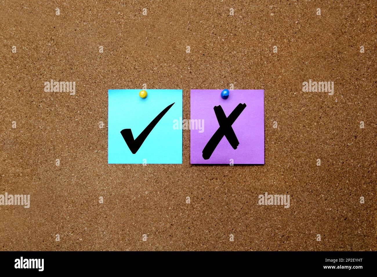 Multicolored notes with important message, motivation and reminders on ...