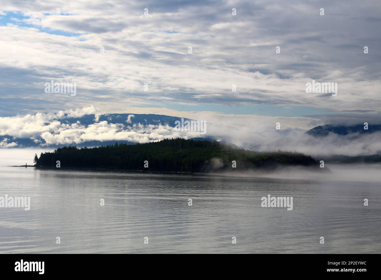 Coastal landscape of Pearse Islands, British Columbia, Canada Stock ...