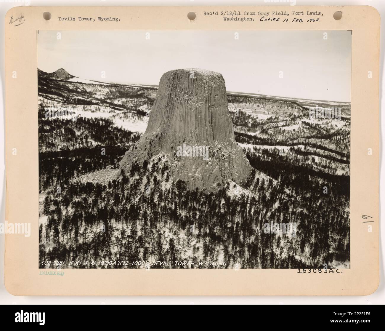 Devils tower aerial hi-res stock photography and images - Alamy