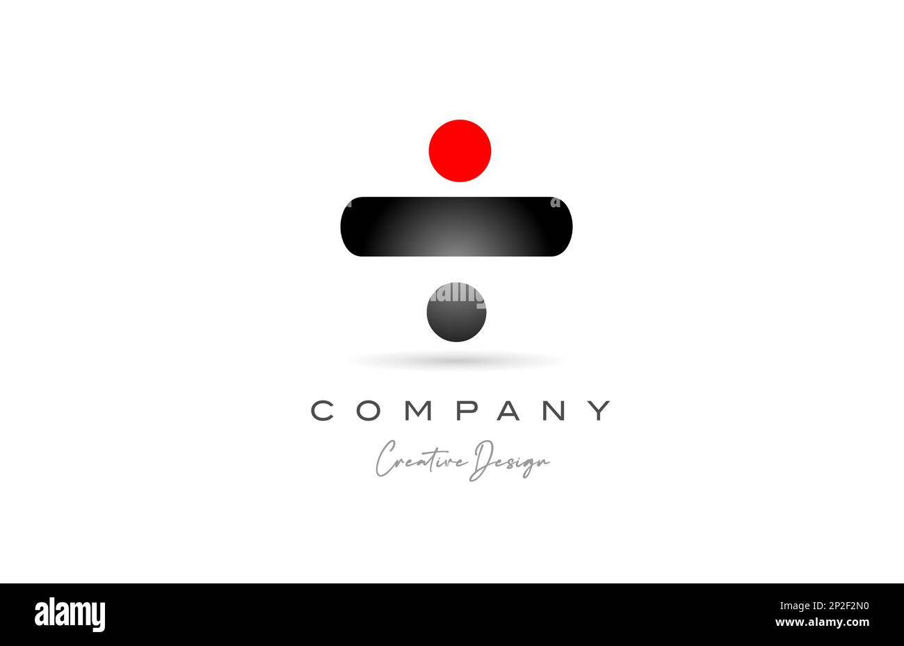 red black dot T alphabet letter logo icon design with gradient ...