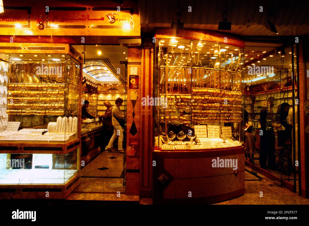 Dubai UAE "the Street" Gold Souk At Night Stock Photo - Alamy