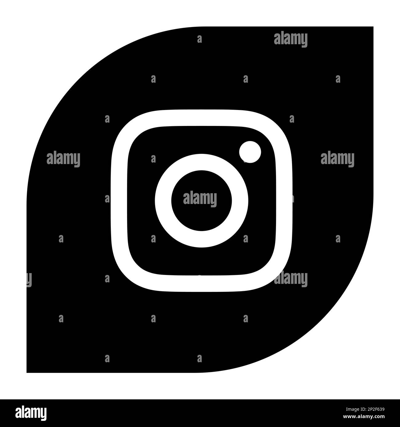 Instagram social media app icon. Square shape vector illustration Stock ...