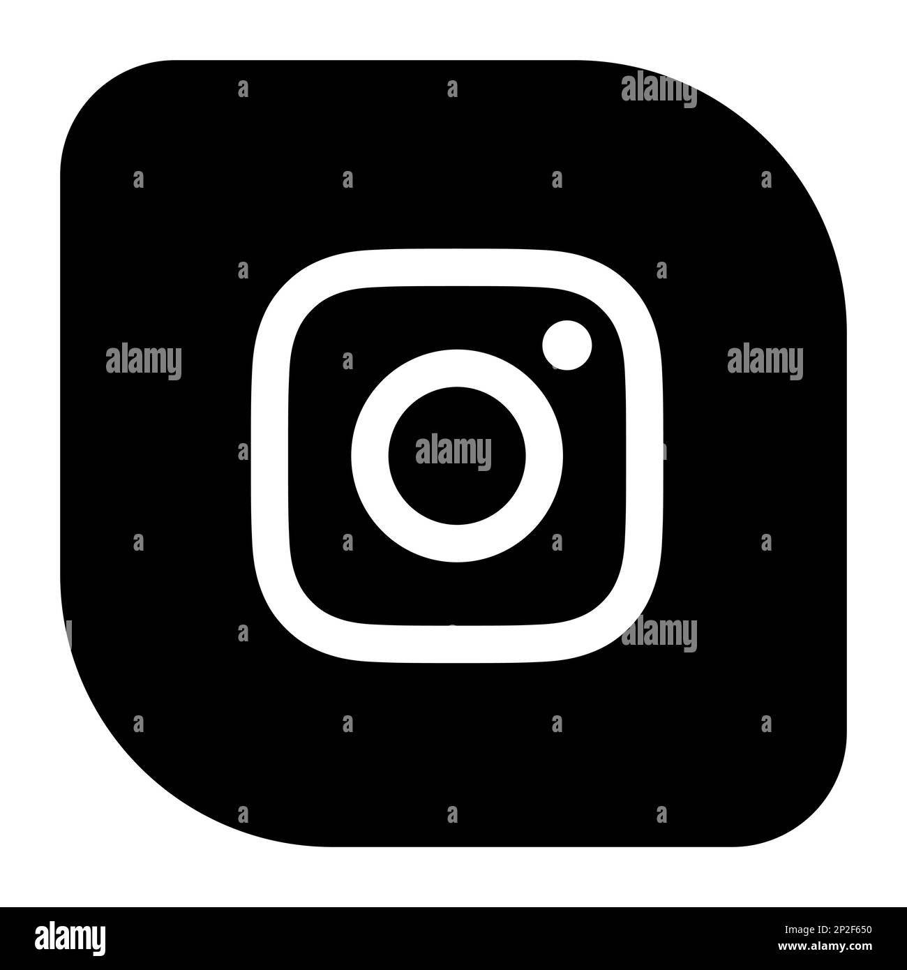 Instagram social media app icon. Square shape vector illustration Stock ...