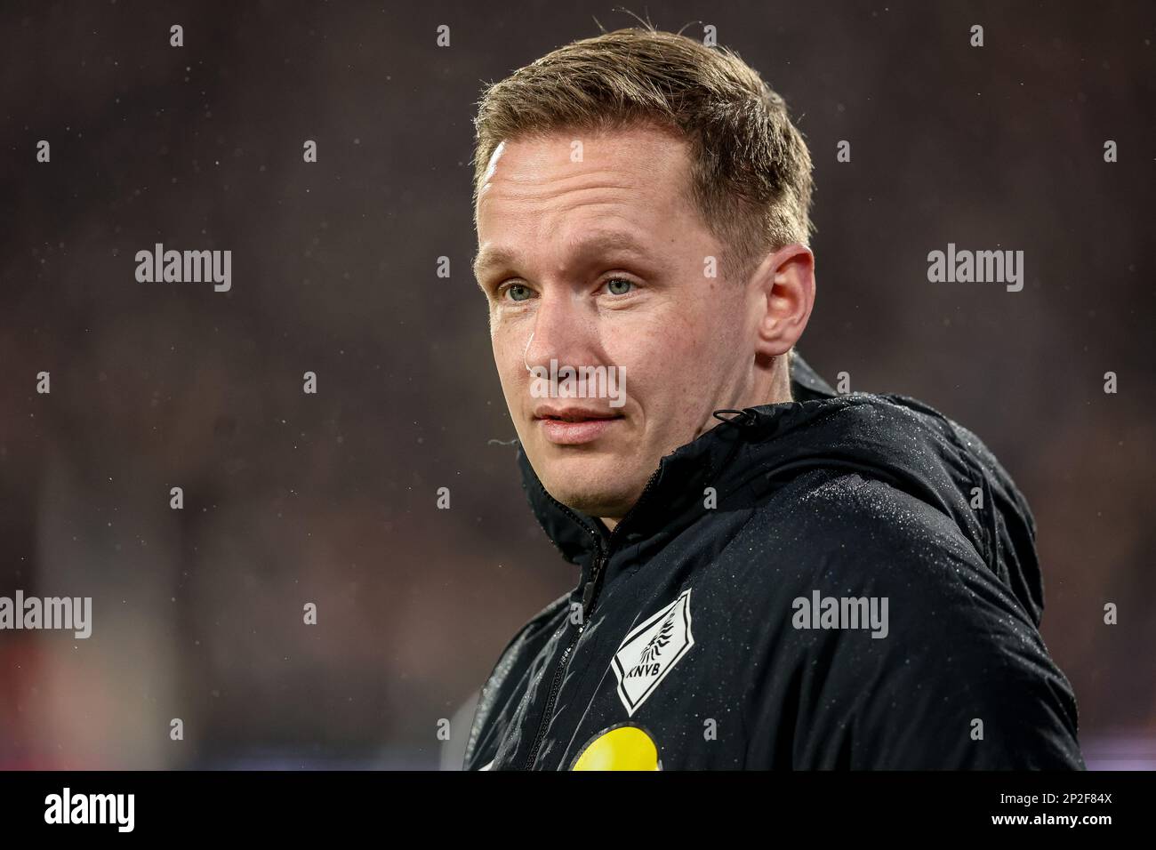 ROTTERDAM, NETHERLANDS - MARCH 4: 4th official Ingmar Oostrom during ...