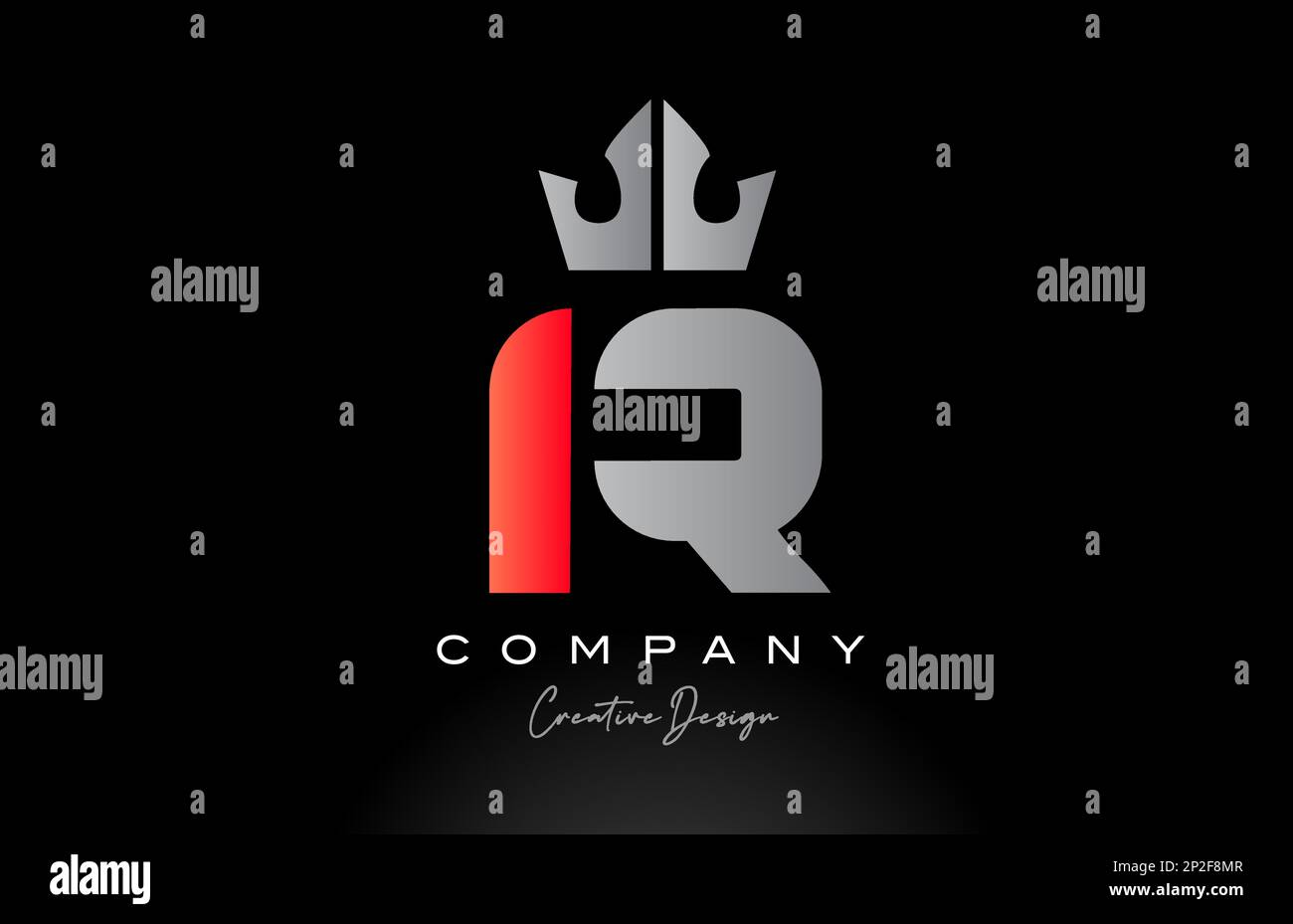 orange R alphabet letter logo icon design with king crown. Creative ...