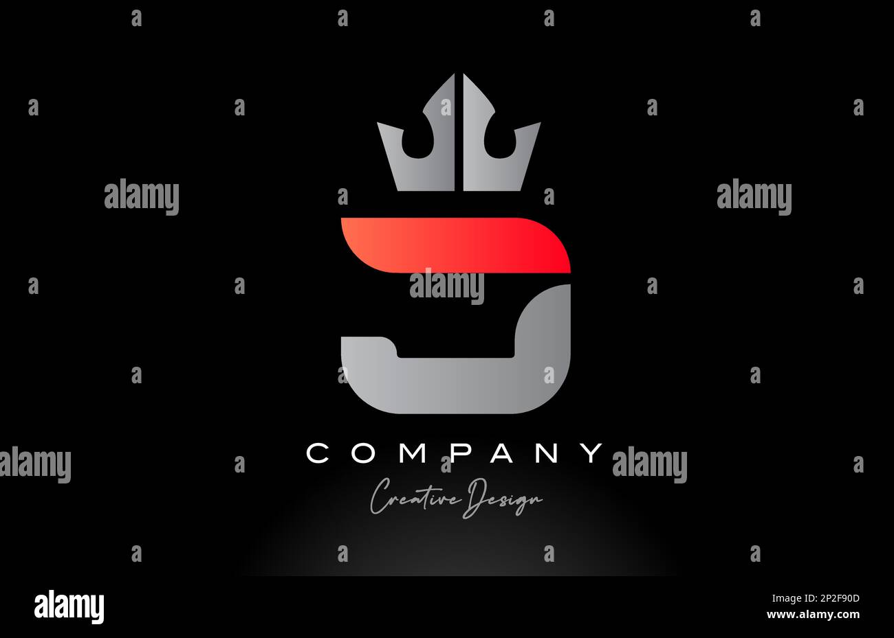 orange J alphabet letter logo icon design with king crown. Creative ...