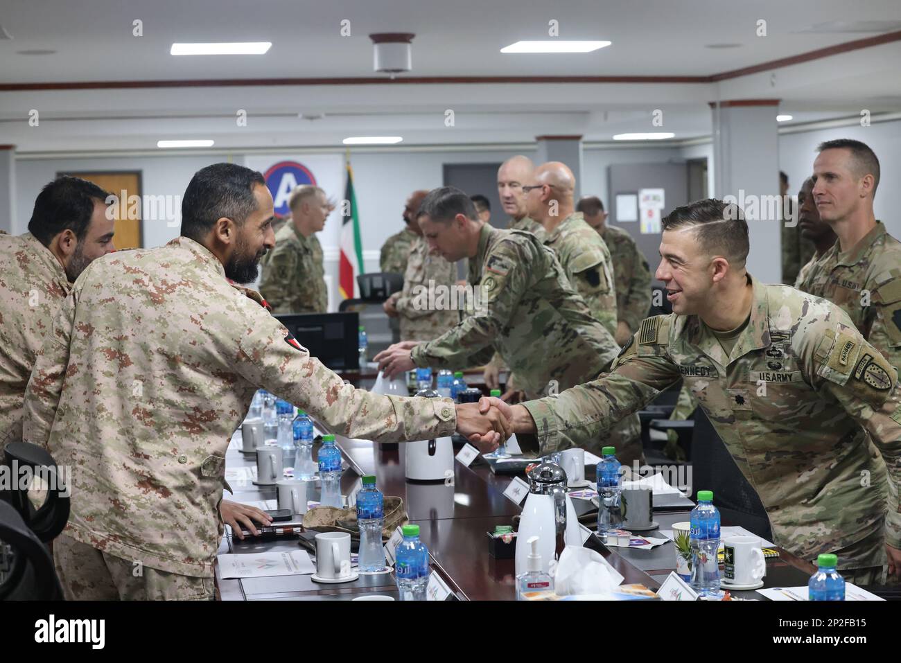 Led by Lt. Gen. Patrick D. Frank, commander, U.S. Army Central, and Maj ...