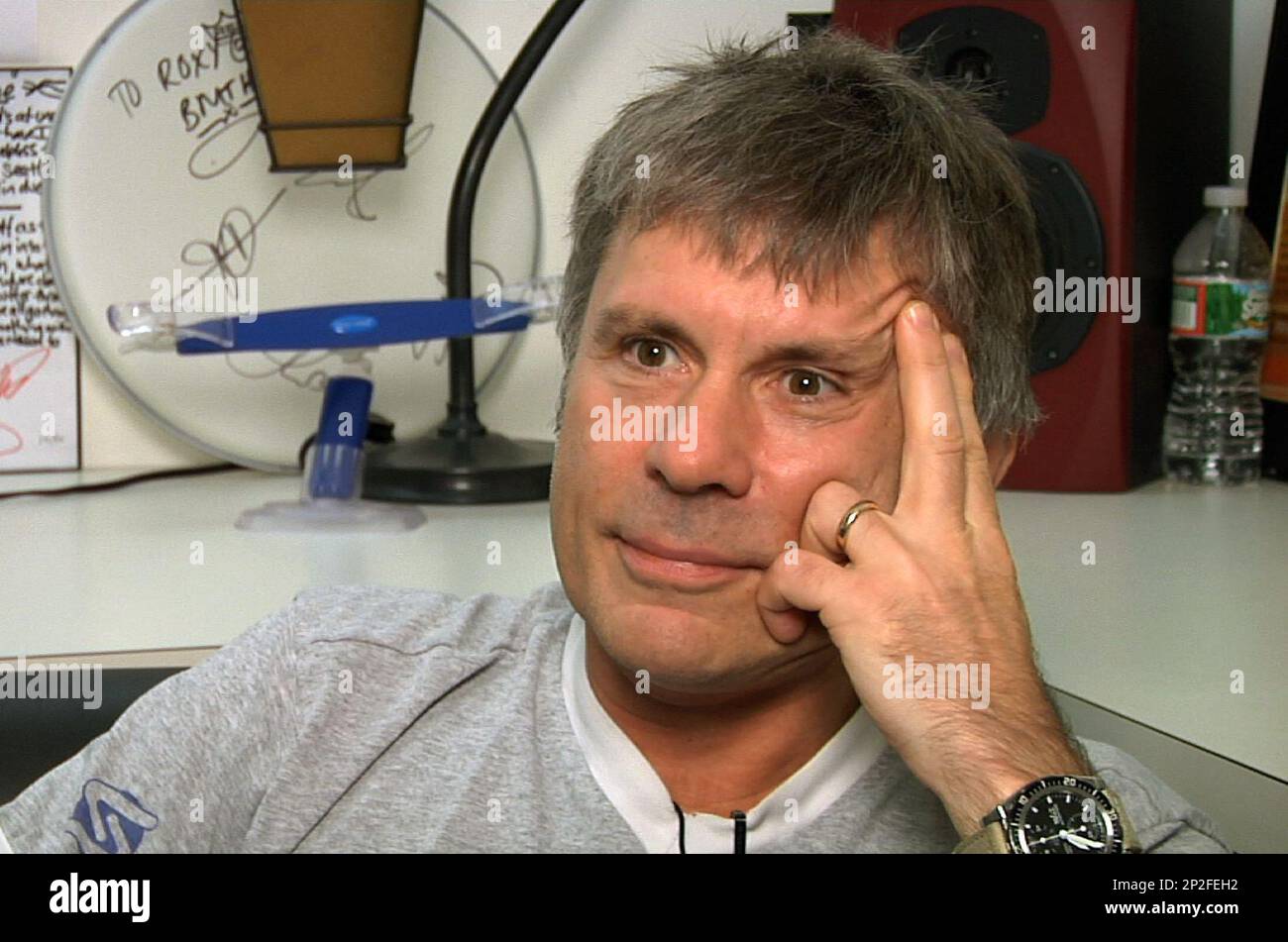 In this Sept. 1, 2015 photo, British musician Bruce Dickinson appears ...