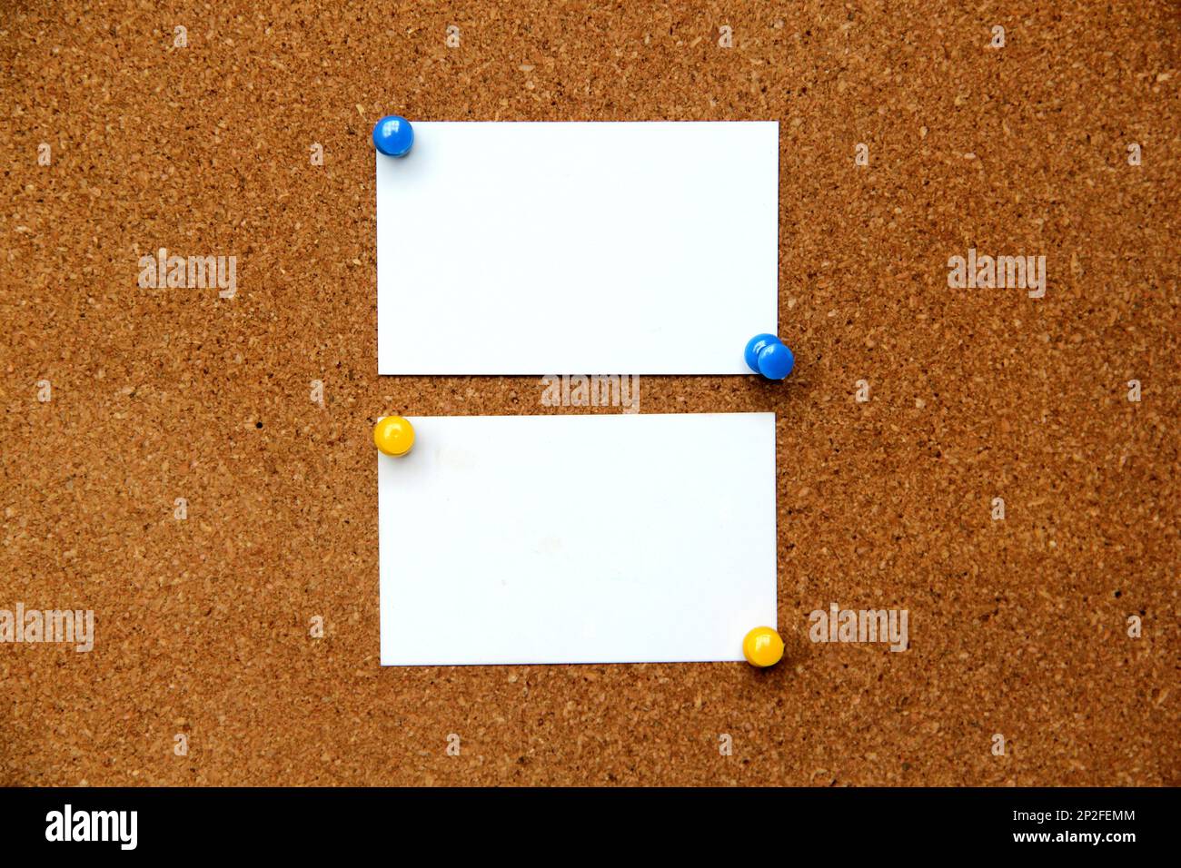 White notes for important messages, motivation and reminder on cork ...