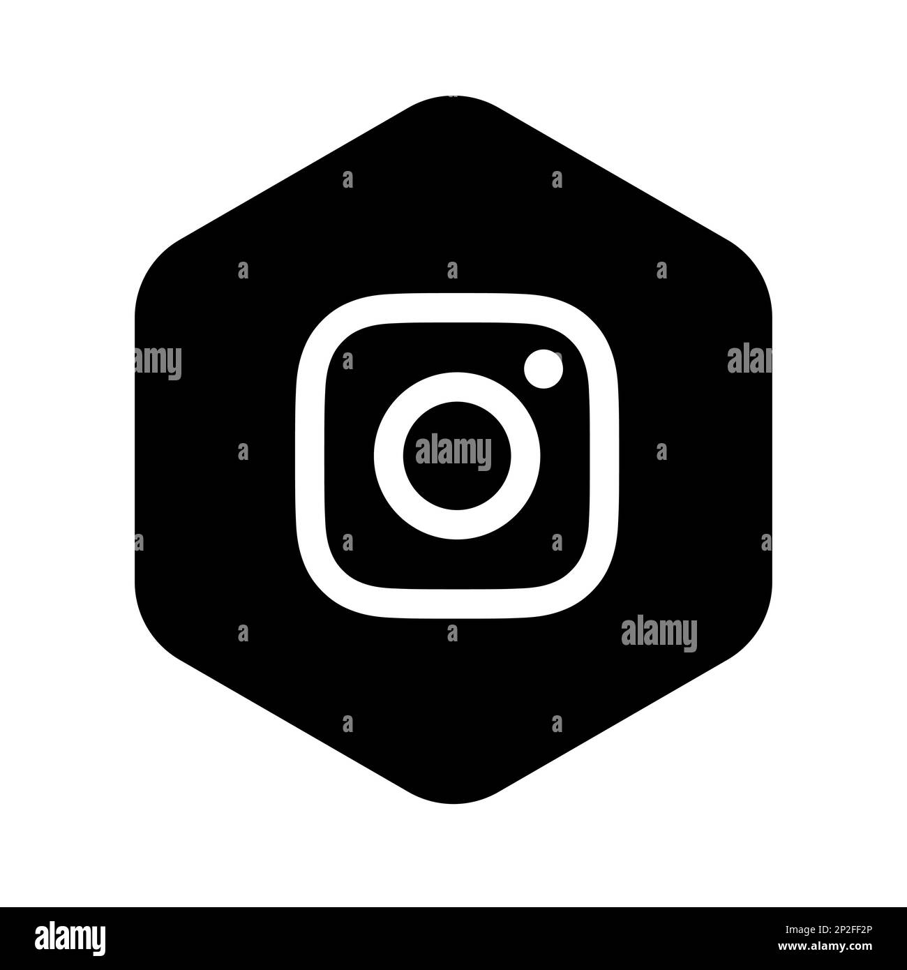 Instagram social media app icon. Square shape vector illustration Stock ...