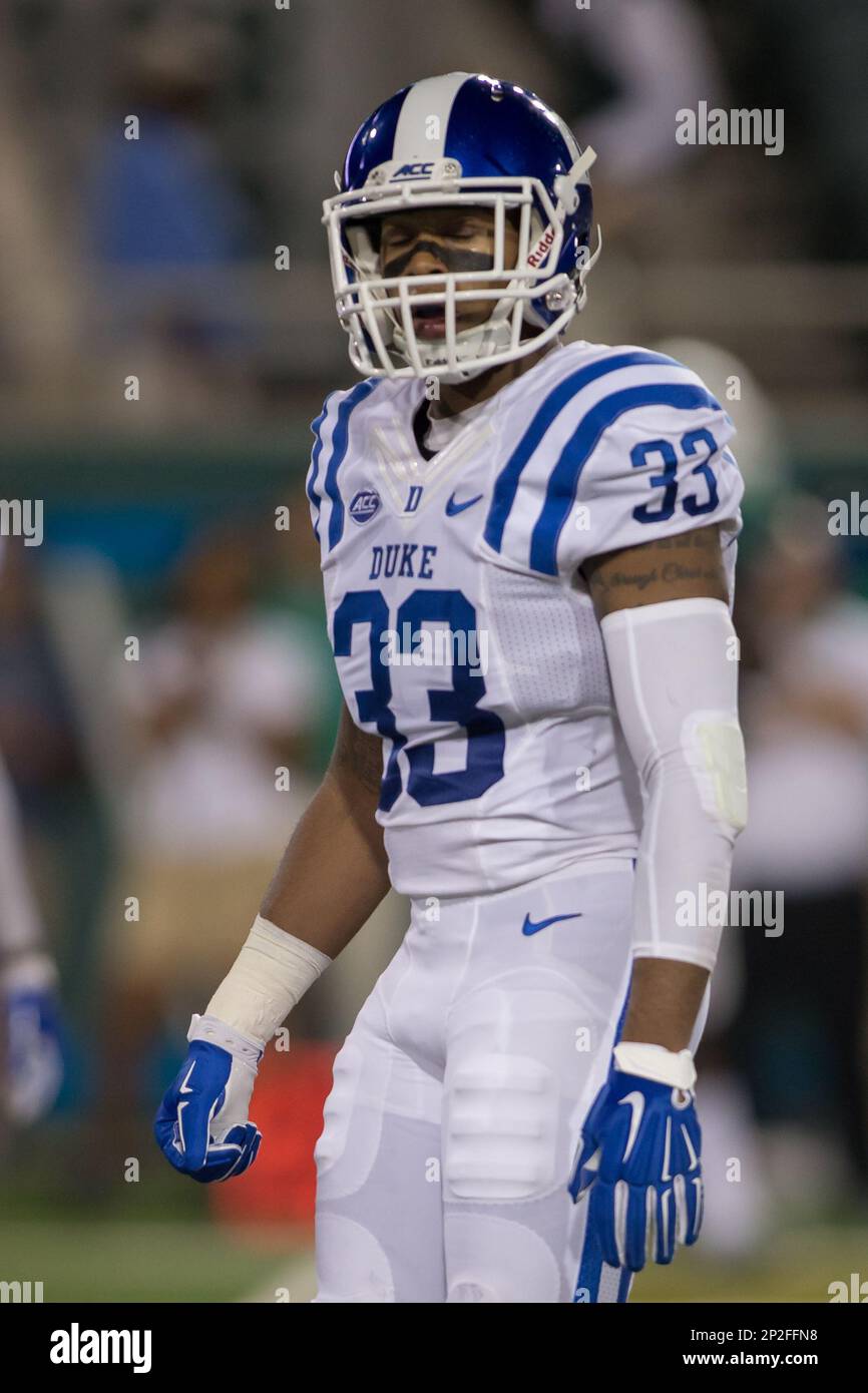 September 03, 2015: Duke Blue Devils safety Deondre Singleton (33 ...