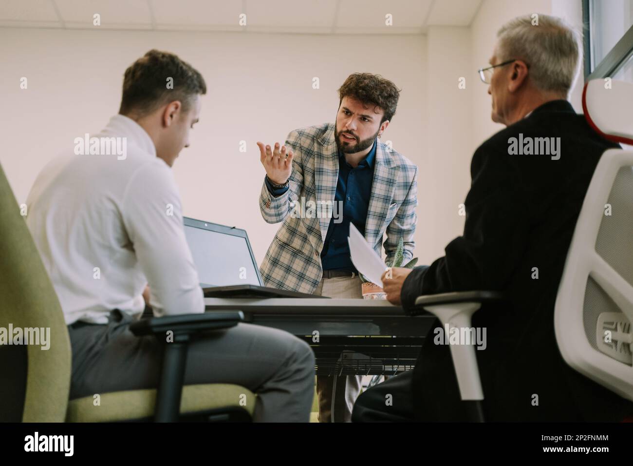 Angry colleagues men only hi-res stock photography and images - Alamy